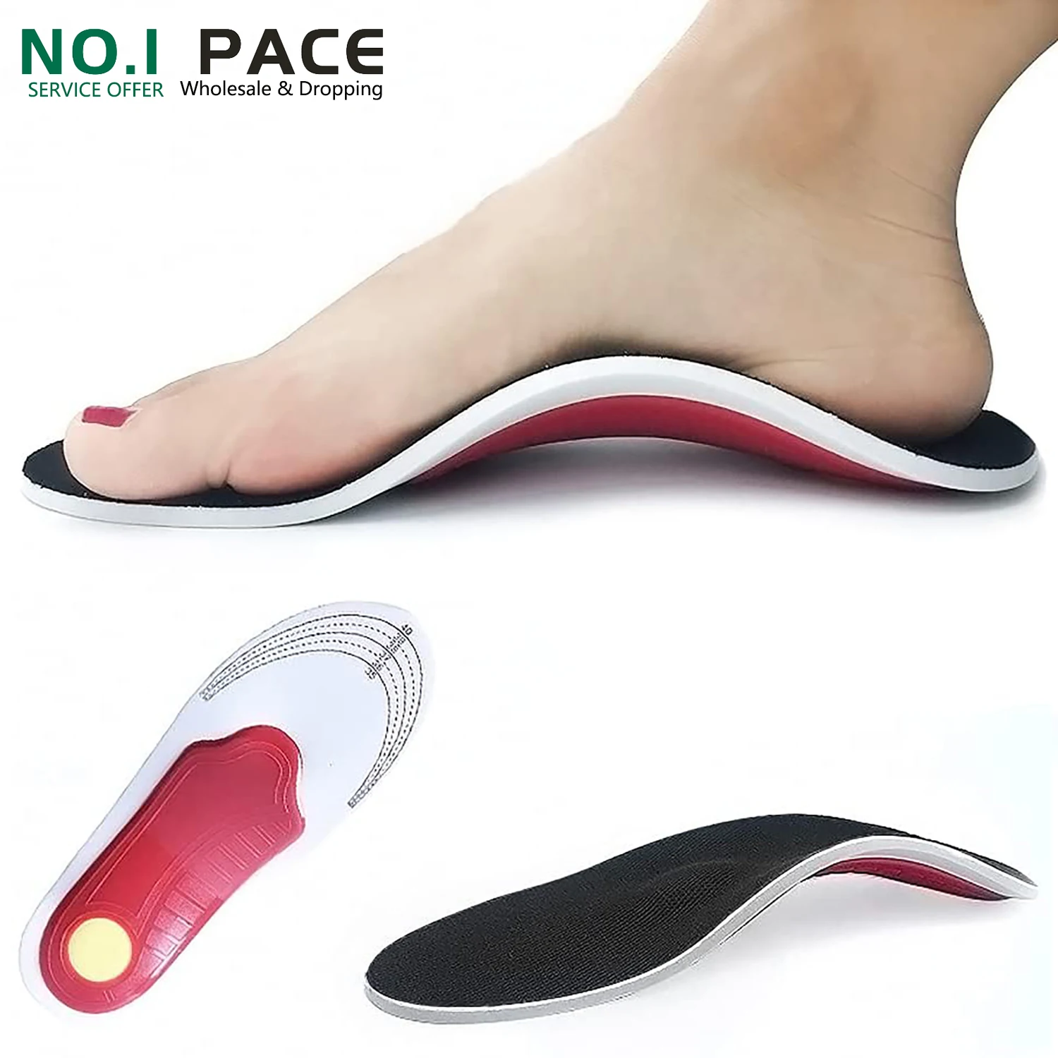 NOIPACE Arch Support Orthotics Inserts for Flat Feet Orthopedic Insoles ...
