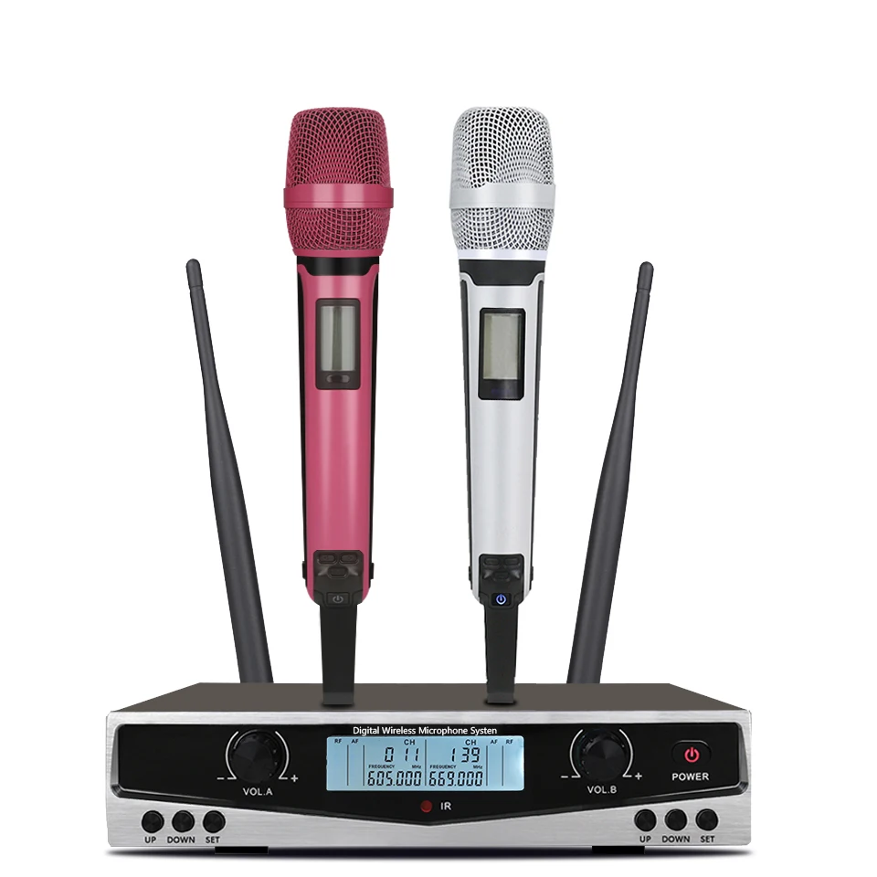Système de Microphone double sans fil SKM9100,Performance sur scène,KTV ...