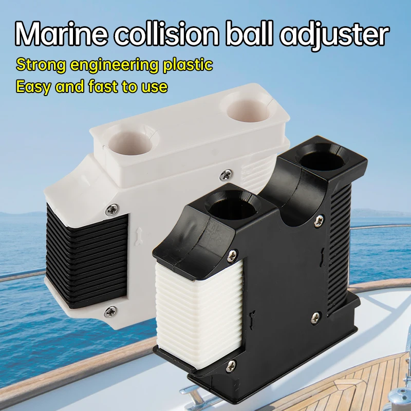 White-ABS-Marine-Fender-Anti-collision-Ball-Holder-Fixed-Cable-Adjuster ...