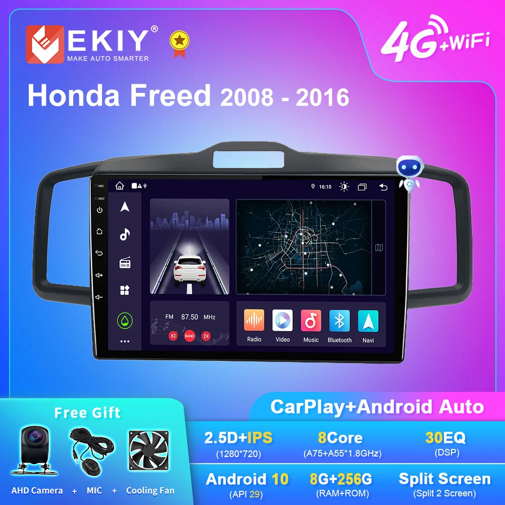 EKIY-X7-DSP-Car-Radio-Android-10-For-Honda-Freed-2008-2016-8G-256G ...