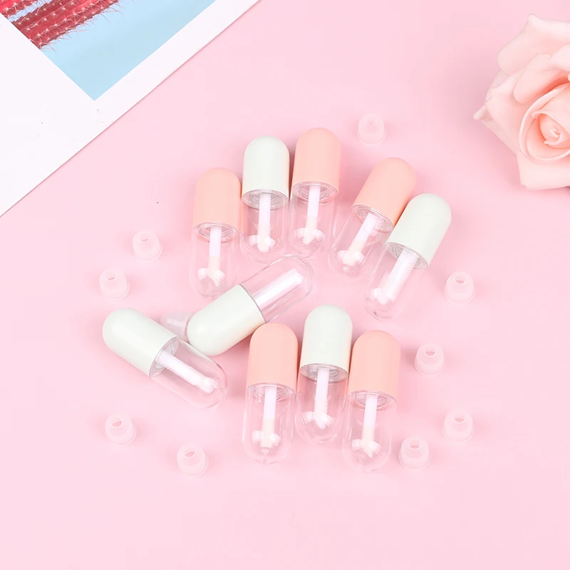 10 Pcs Empty Lipgloss Tube Mini Cute Capsule Lipstick Diy Cosmetic ...