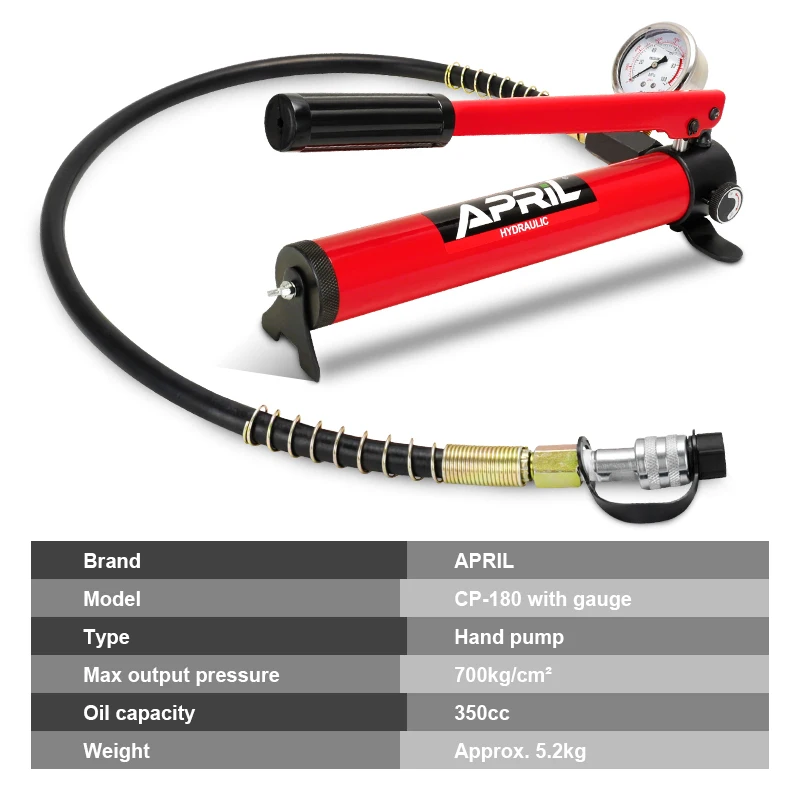 High Pressure Portable Manual Cylinder Cp-180 Enerpac Pump Hydraulic ...