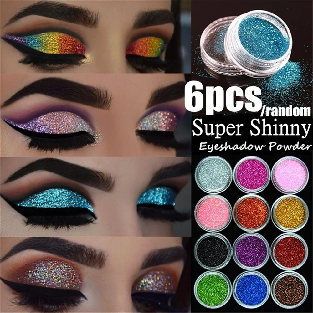 Random-6Pcs-Glitter-Eyeshadow-Mixed-Color-Shimmer-Palette-Long-Lasting ...