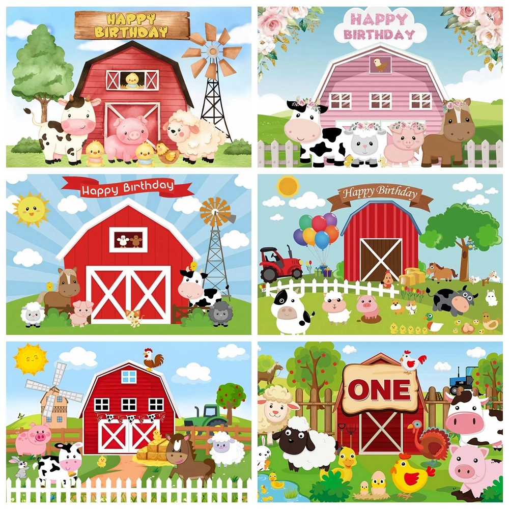 Cartoon Baby Farm Animals