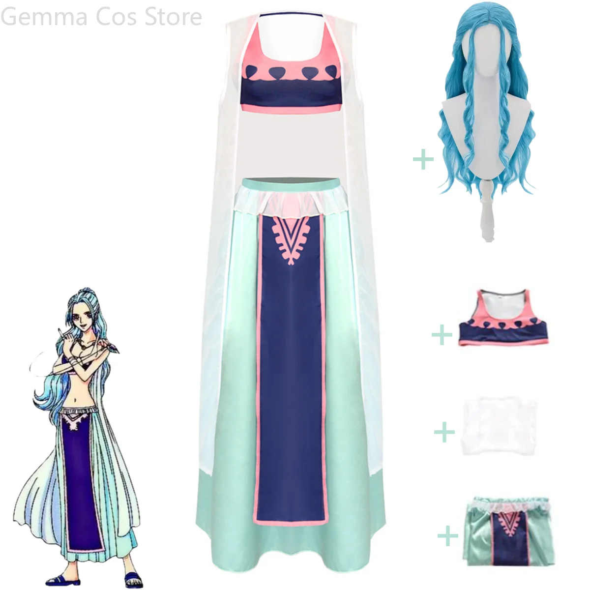 Anime-Nefeltari-Vivi-Miss-Wednesday-Cosplay-Costume-Alabasta-Princess ...