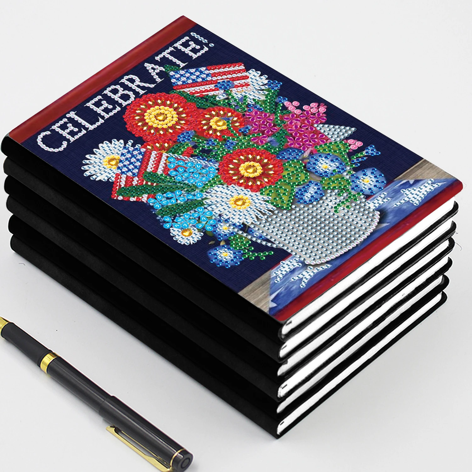 Diamante arte diy pintura diamante notebooks diário livros diamante ...