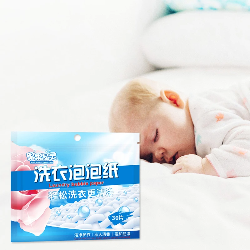 Lessive,Sachets de savon à lessive 30 pièces,comprimés de lessive,sous ...