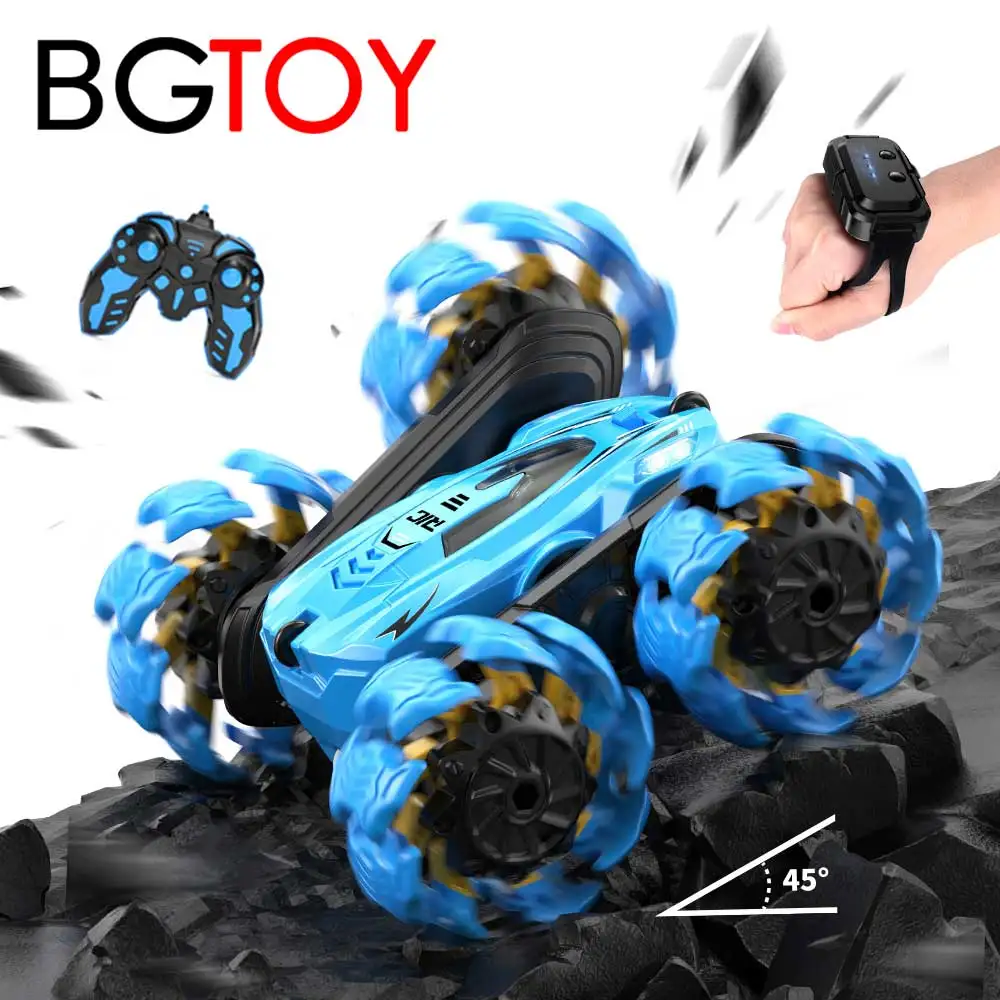 BGTOY-2-4G-RC-Car-4WD-Explosive-Wheel-Stunt-Drift-Remote-Control-Car ...