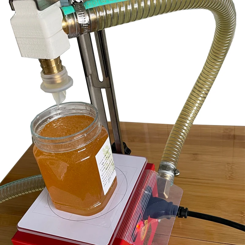 Commercial-Paste-Honey-Filling-Machine-Gear-Pump-Weighing-Type-Viscous ...