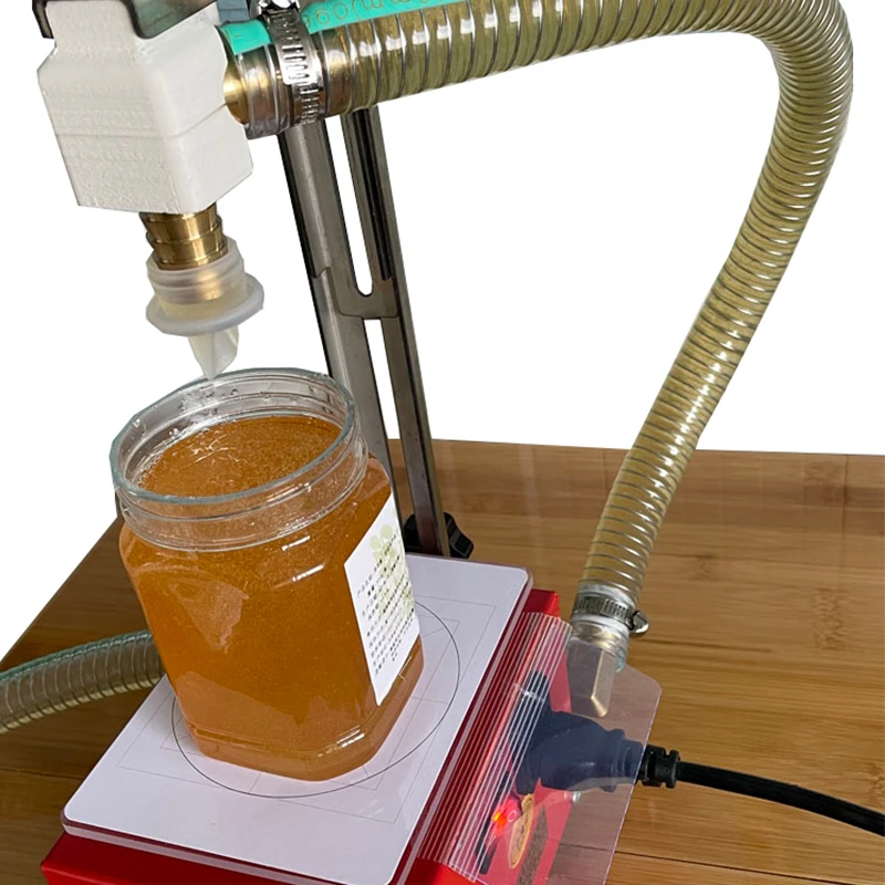 Commercial Paste Honey Filling Machine Gear Pump Weighing Type Viscous ...