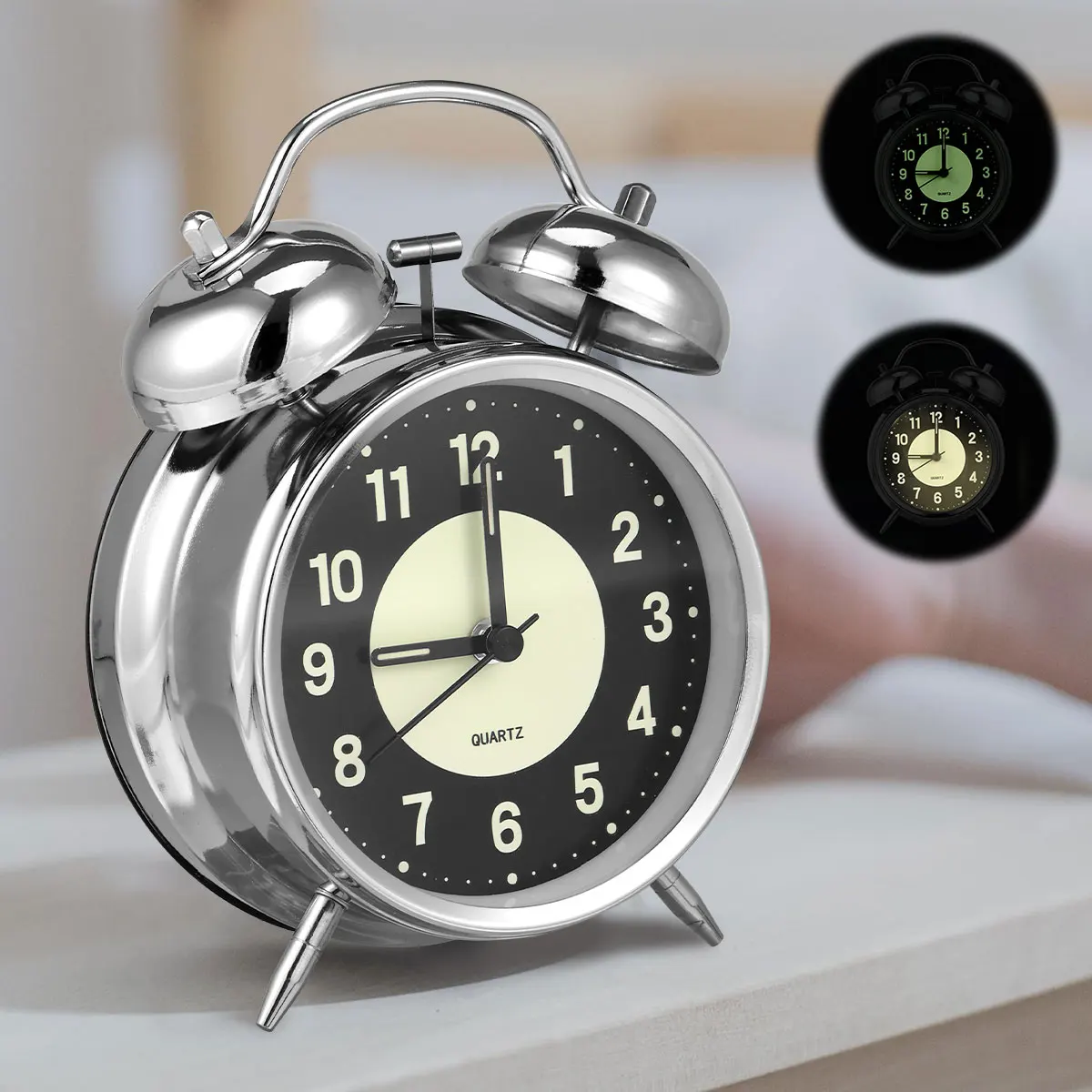 Super-Loud-Alarm-Clock-Metal-Twin-Bell-Alarm-Clock-with-Night-Light ...