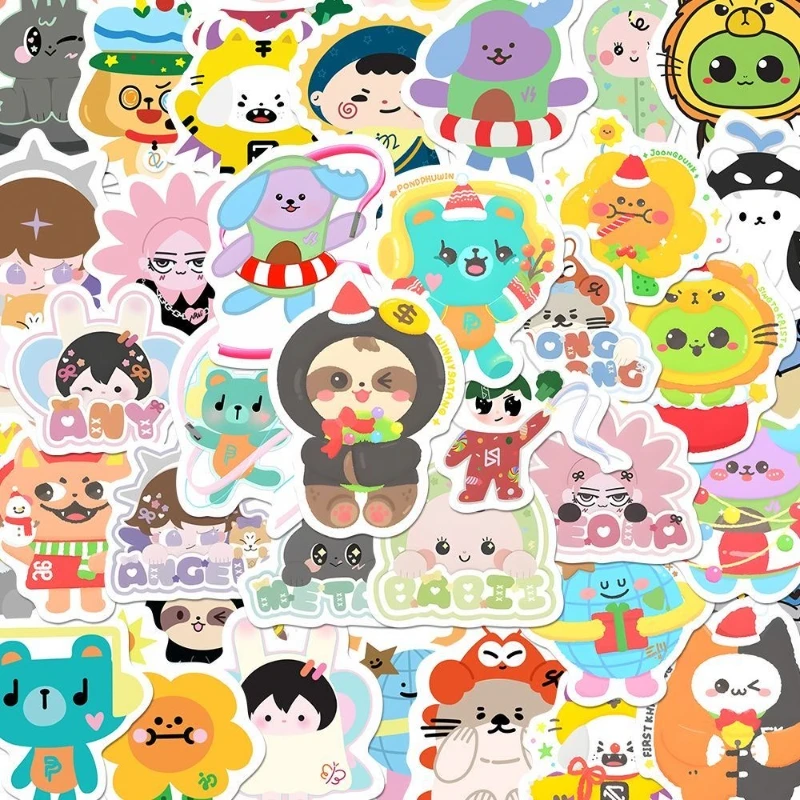 78PC/SET GMM Idol Doll Q Version Photo Stickers Earthmix Firstkhaotung ...