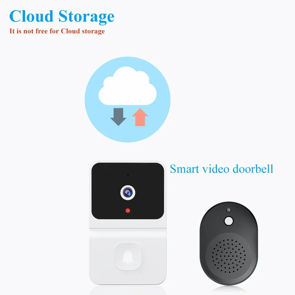 Z30 Electronic Wireless Doorbell WiFi Smart Video Doorbell Digital ...