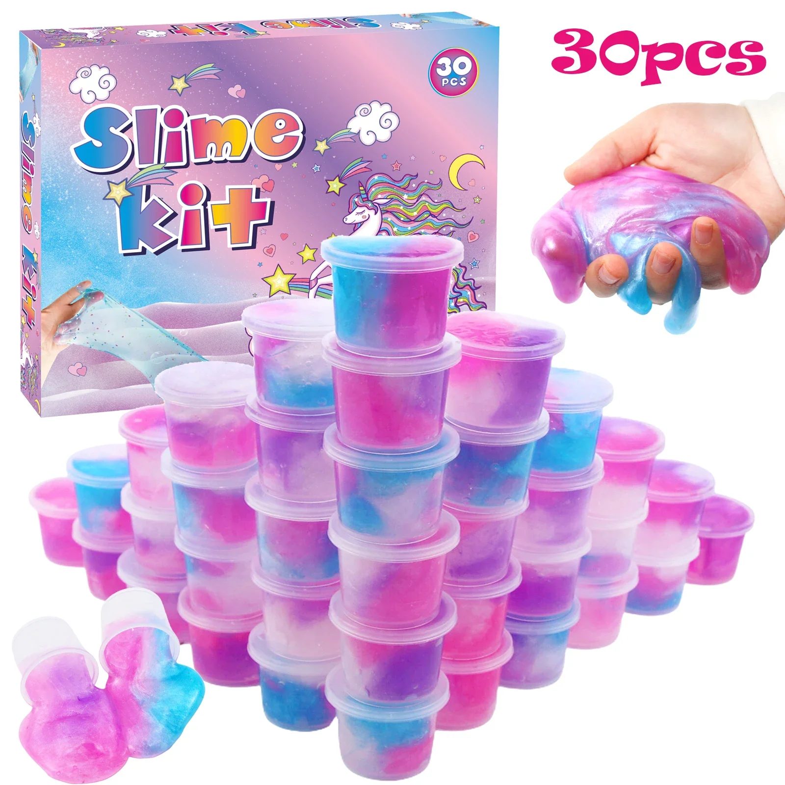 Slime-Set-for-Kid-Pink-Blue-Purple-Illusion-Fake-Water-Small-Cans ...
