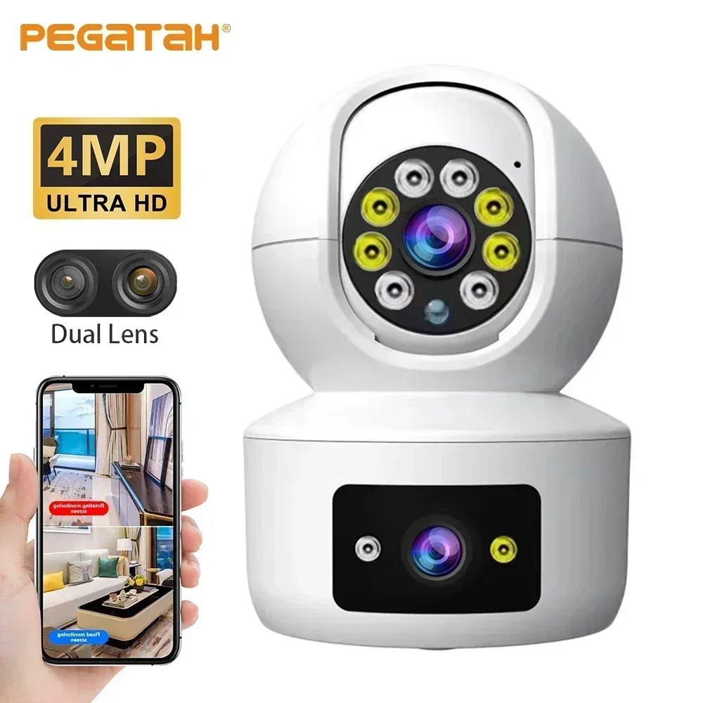 PEGATAH-Cam-ra-de-surveillance-int-rieure-PTZ-IP-WiFi-2K-4MP-V360 ...