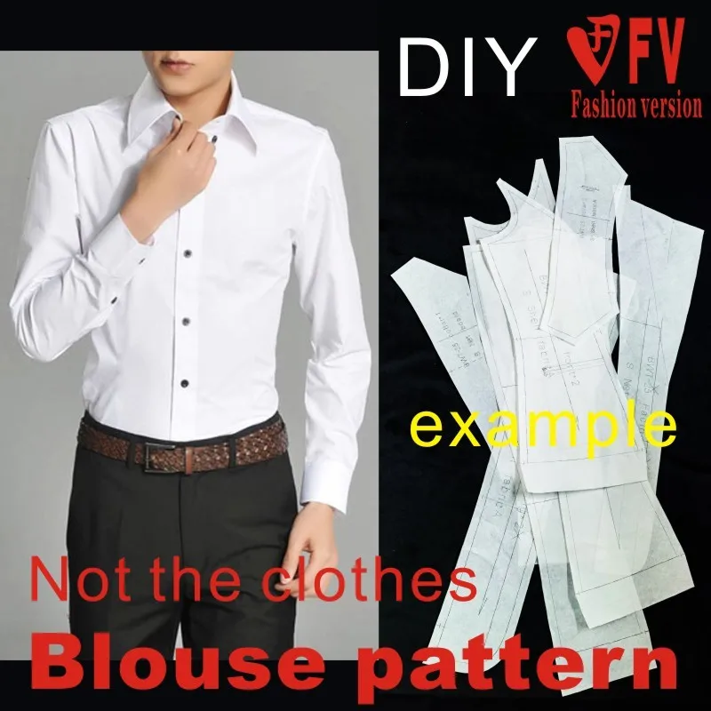 Clothing-pattern-custom-men-s-slim-fit-shirt-sewing-effect-diagram-1-1 ...