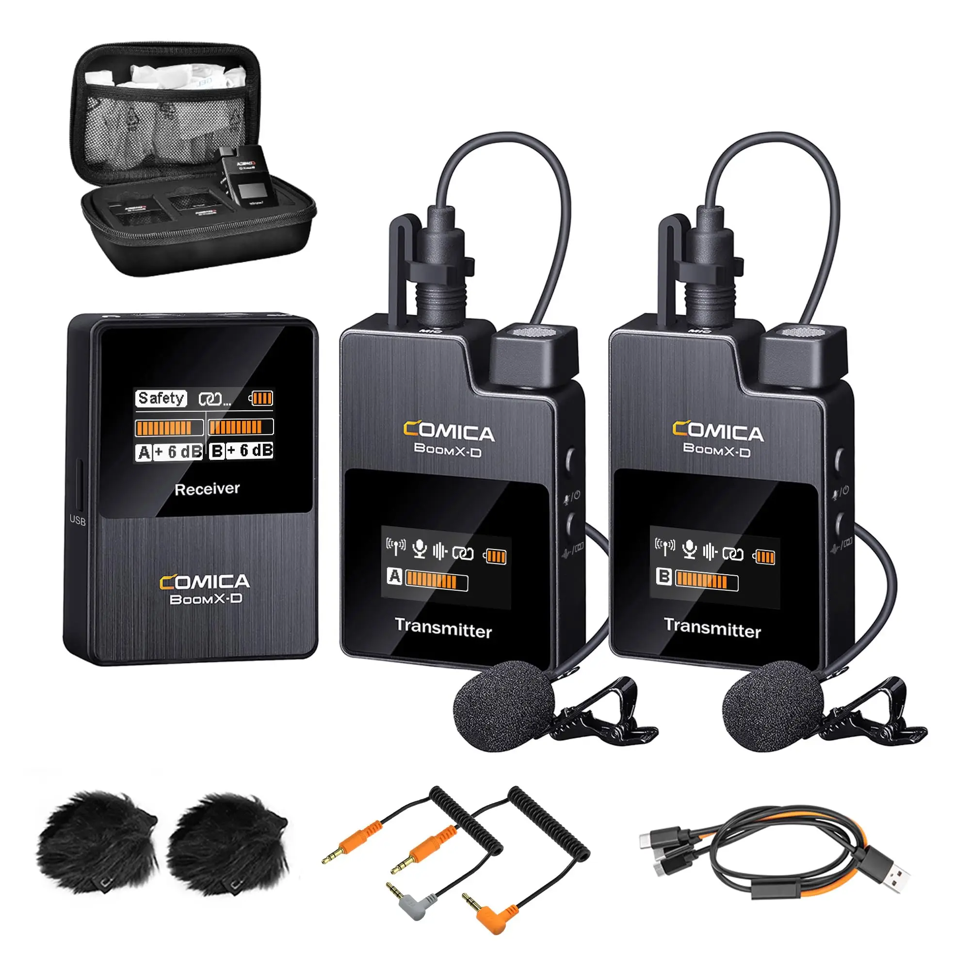 Comica-Microphone-Lavalier-sans-fil-BoomX-D-prise-en-charge-statique ...