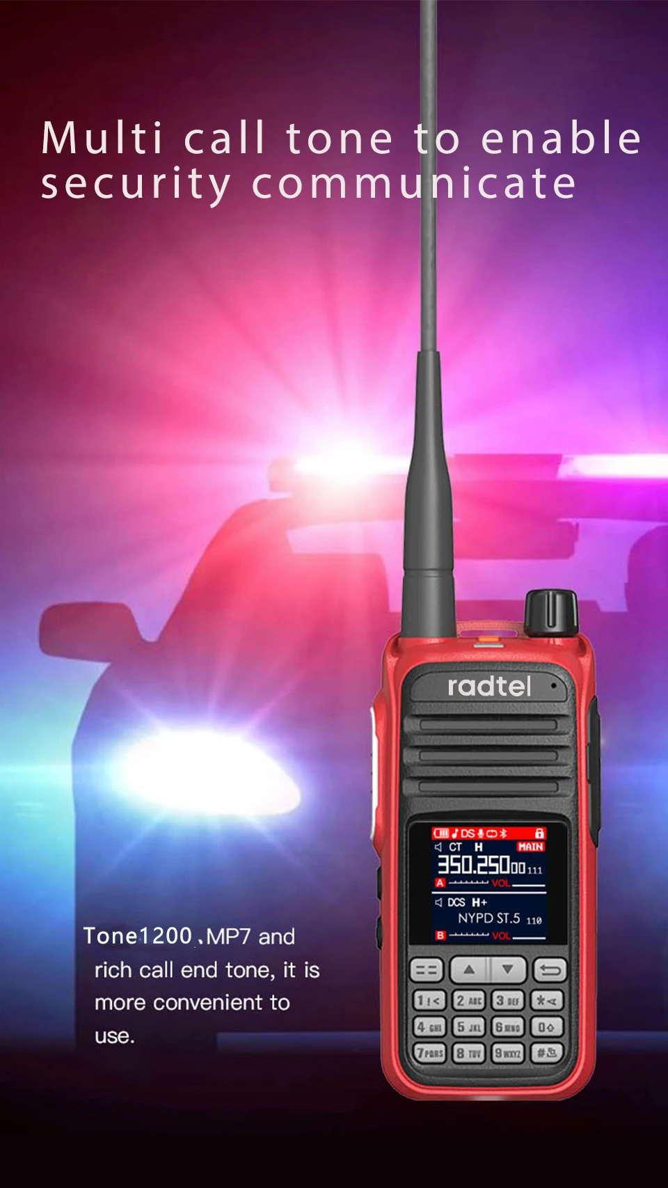 Câble micro-Radtel RT-420 6 Bandes AmPuebHam Radio Bidirectionnelle ...