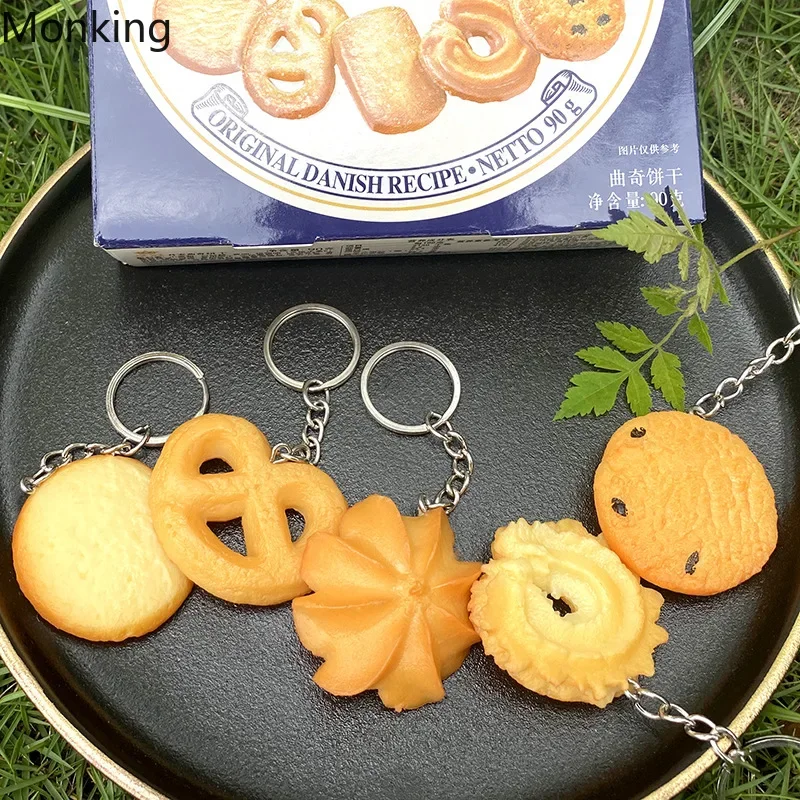 Mini-Simulation-Pastry-Keychain-Butter-Cookies-Keychain-Child-Snacks ...