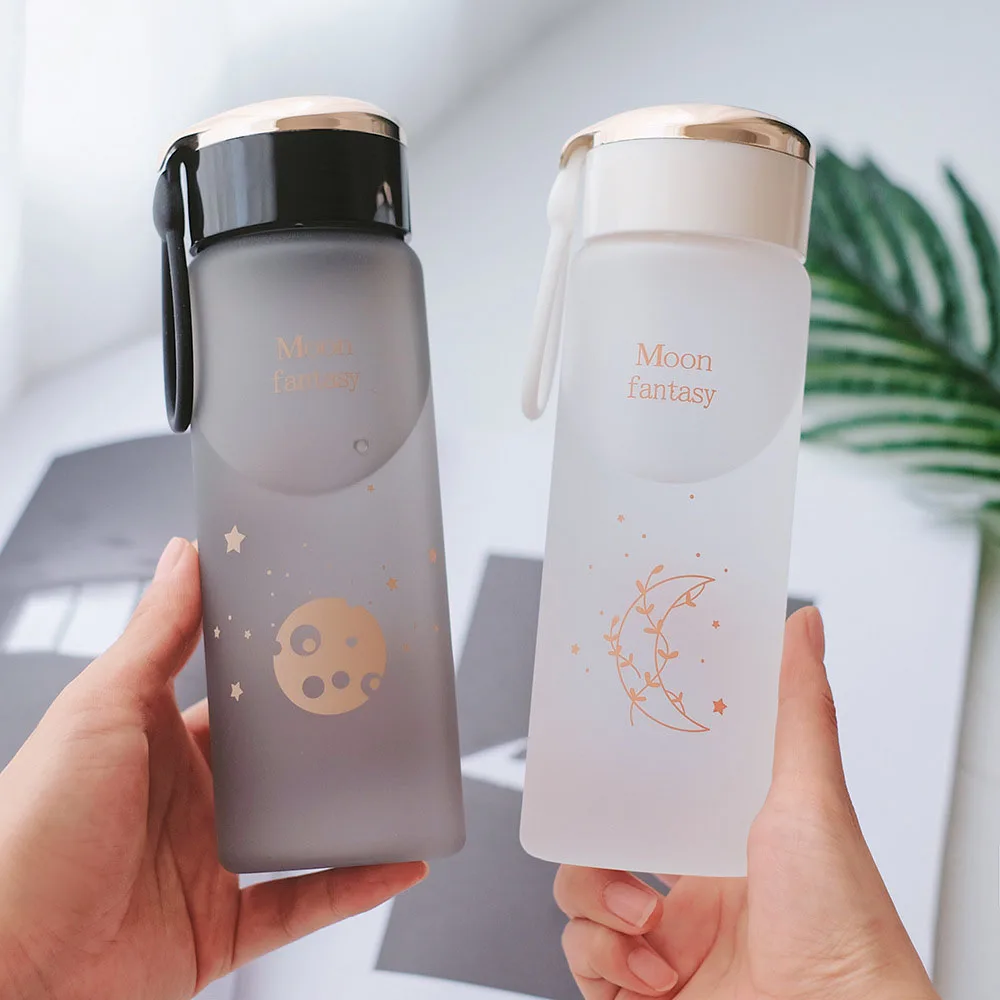 400ml-Water-Bottle-Portable-Gradient-Color-Plastic-Water-Cup-Outdoor ...