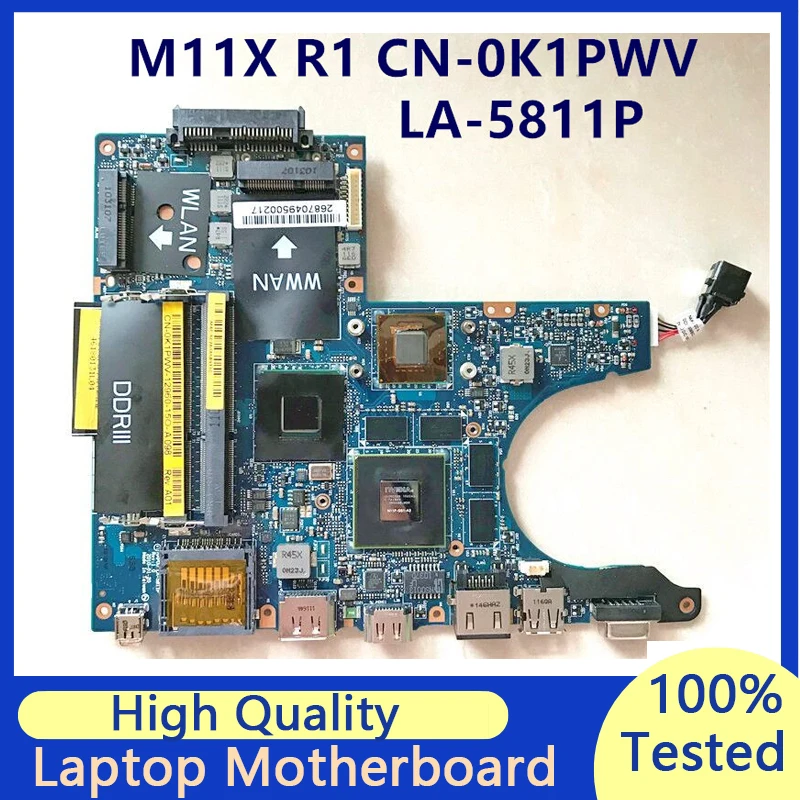 CN-0K1PWV-0K1PWV-K1PWV-Mainboard-For-DELL-M11X-R1-Laptop-Motherboard ...
