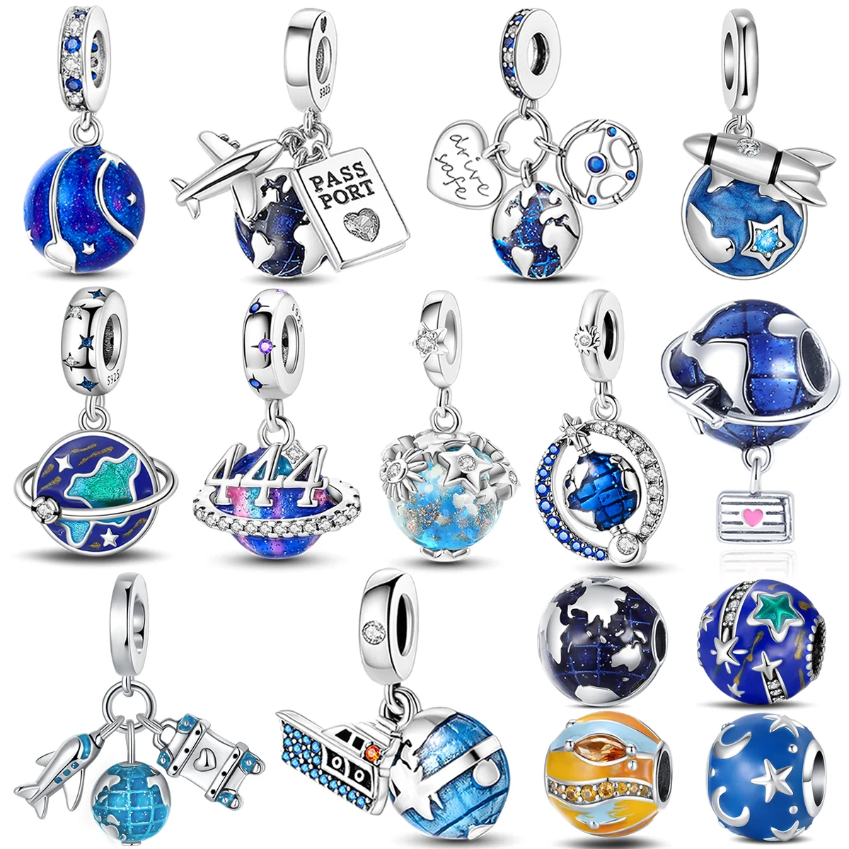 Fit-Original-Pandora-Bracelet-925-Sterling-Silver-Earth-Charms-Beads ...