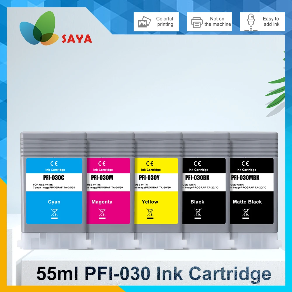 PFI-030 pfi 030 Compatible for Canon PFI030 Ink Cartridge With Pigment ...
