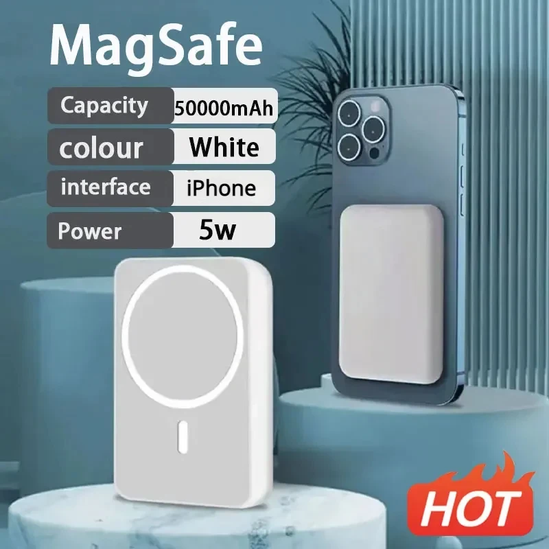 Tragbare-macsafe-Hilfs-ersatz-externe-magnetische-Batterie-pack-Power-Bank-kabelloses-Ladeger-t ...