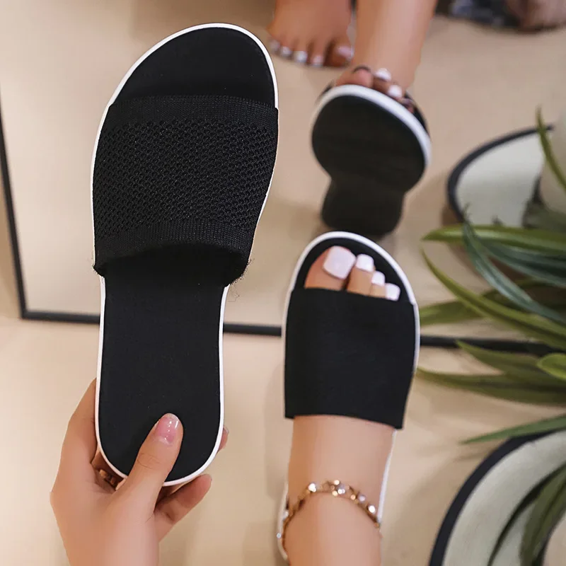 Summer-Slippers-Women-s-Shoes-2024-Women-s-Sandals-Roman-Flat-Slippers ...