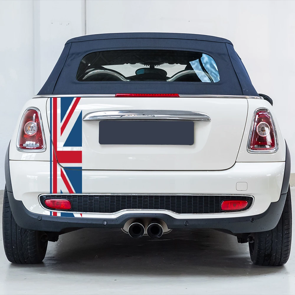 Union Jack Car Rear Trunk Decor Decal Stickers For Mini Cooper One JCW ...