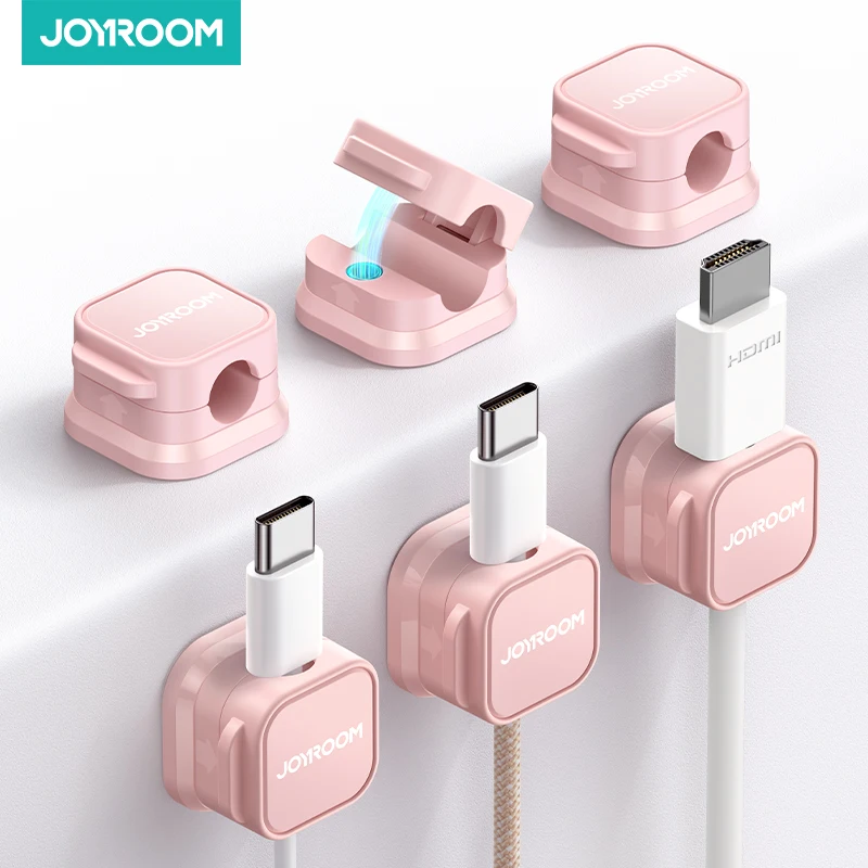Joyroom-Colorful-Magnetic-Cable-Clip-Cord-Holder-Adhesive-Wire-Holder ...