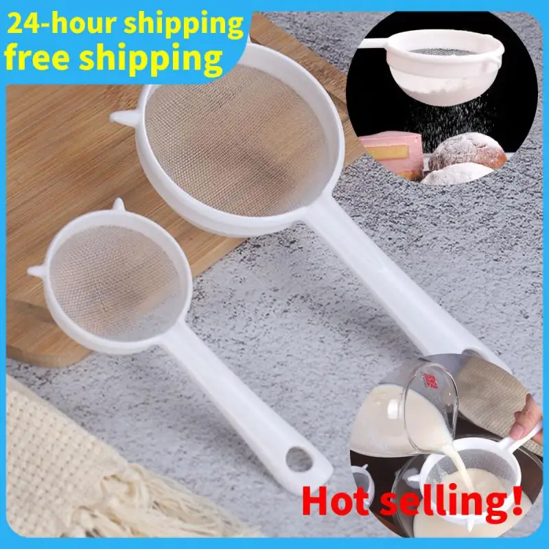 Kitchen-Filter-Screen-Handheld-Plastic-Flour-Soybean-Milk-Filter ...