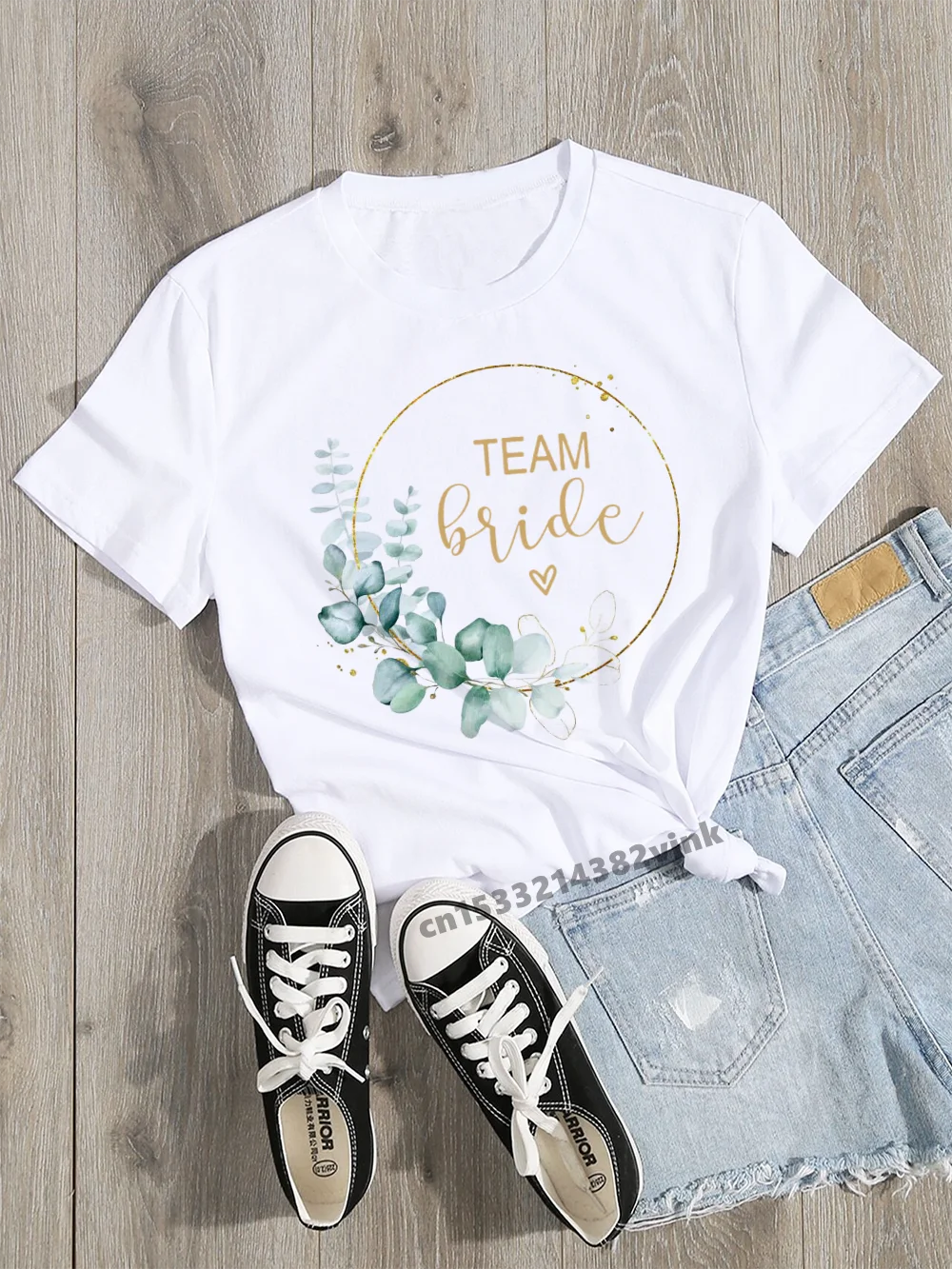 Floral Bachelorette Team Bride Wedding Party Women Evjf Tee Shirt ...