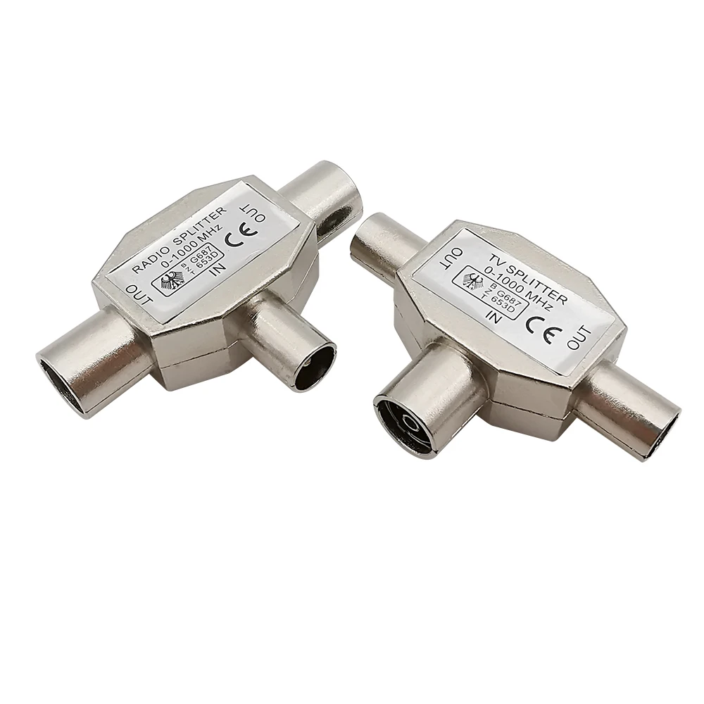 Tv Antenna Coax Cable Splitter | Antenna Distributor Splitter - 1pcs ...