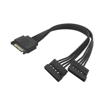 30CM SATA 15Pin Male to Female Power Extension Cable HDD SSD Power ...