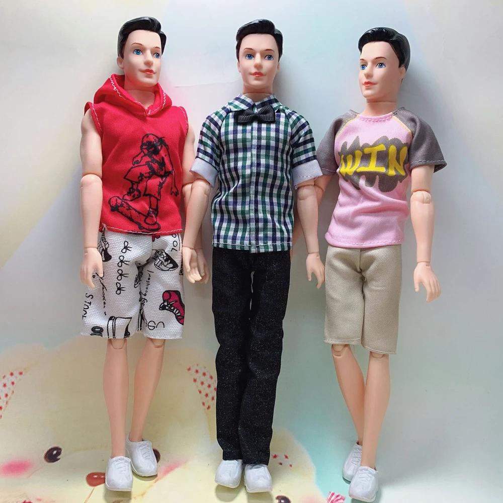 30cm Ken Doll with Clothes Suit Fashion Men Dolls 11 Moveable Jointed ...