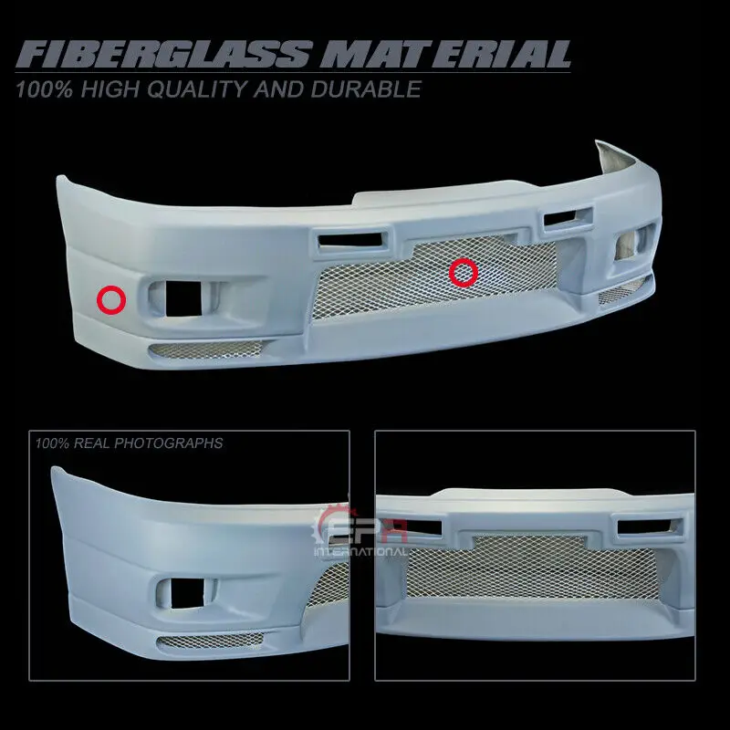FRP-Unpainted-For-Nissan-Skyline-R33-GTST-Front-Bumper-For-Spec-1 ...
