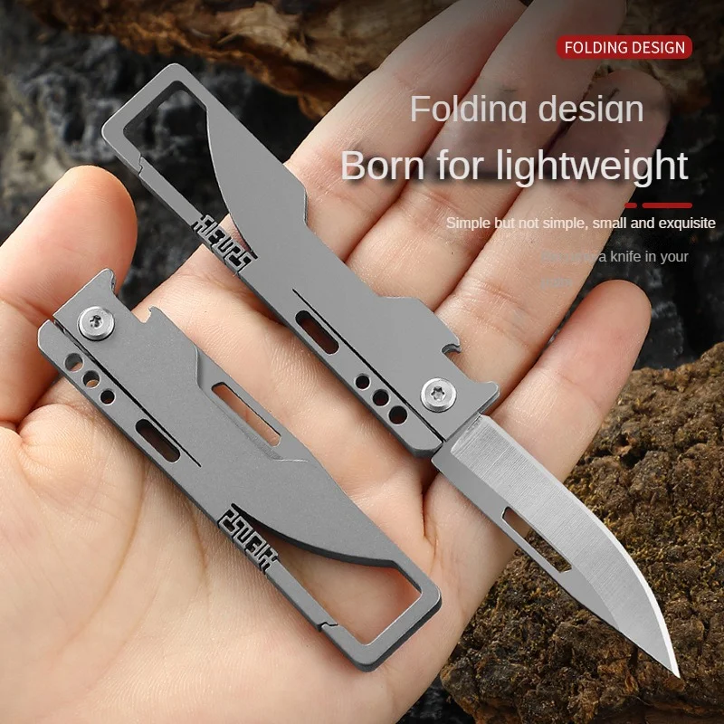 Titanium-Alloy-Keychain-Knife-Bottle-Opener-Outdoor-Portable-High ...