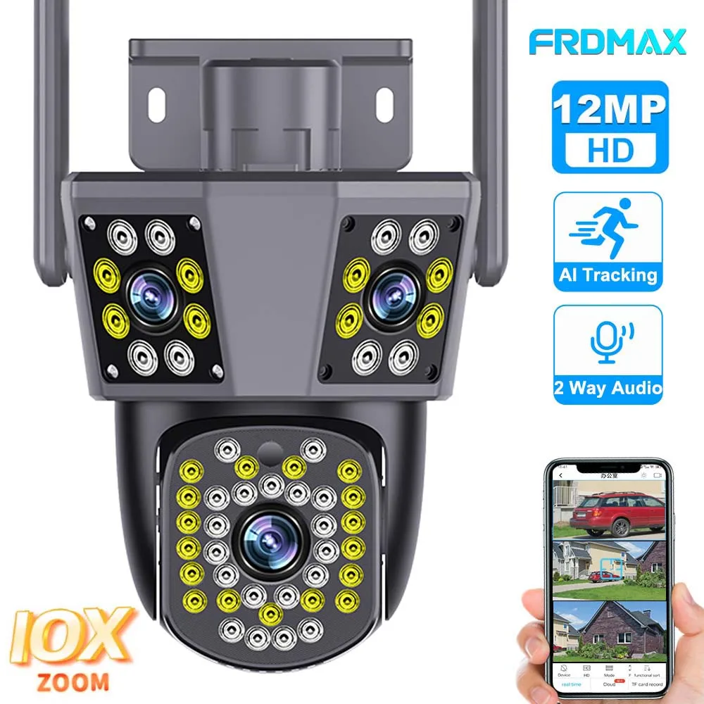 Cam-ra-de-surveillance-WiFi-6K-12MP-Zoom-10X-Trois-objectifs-Trois ...