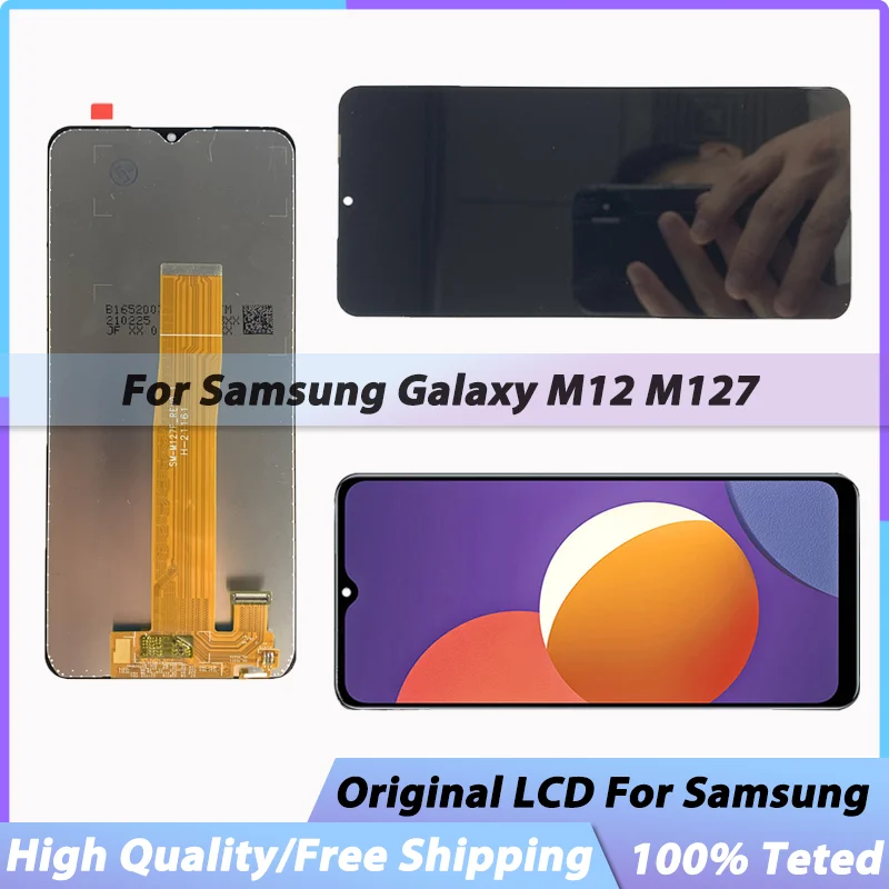 6.5" Original LCD For Samsung Galaxy M12 M127 M127F SM-M127F SM-M127F ...