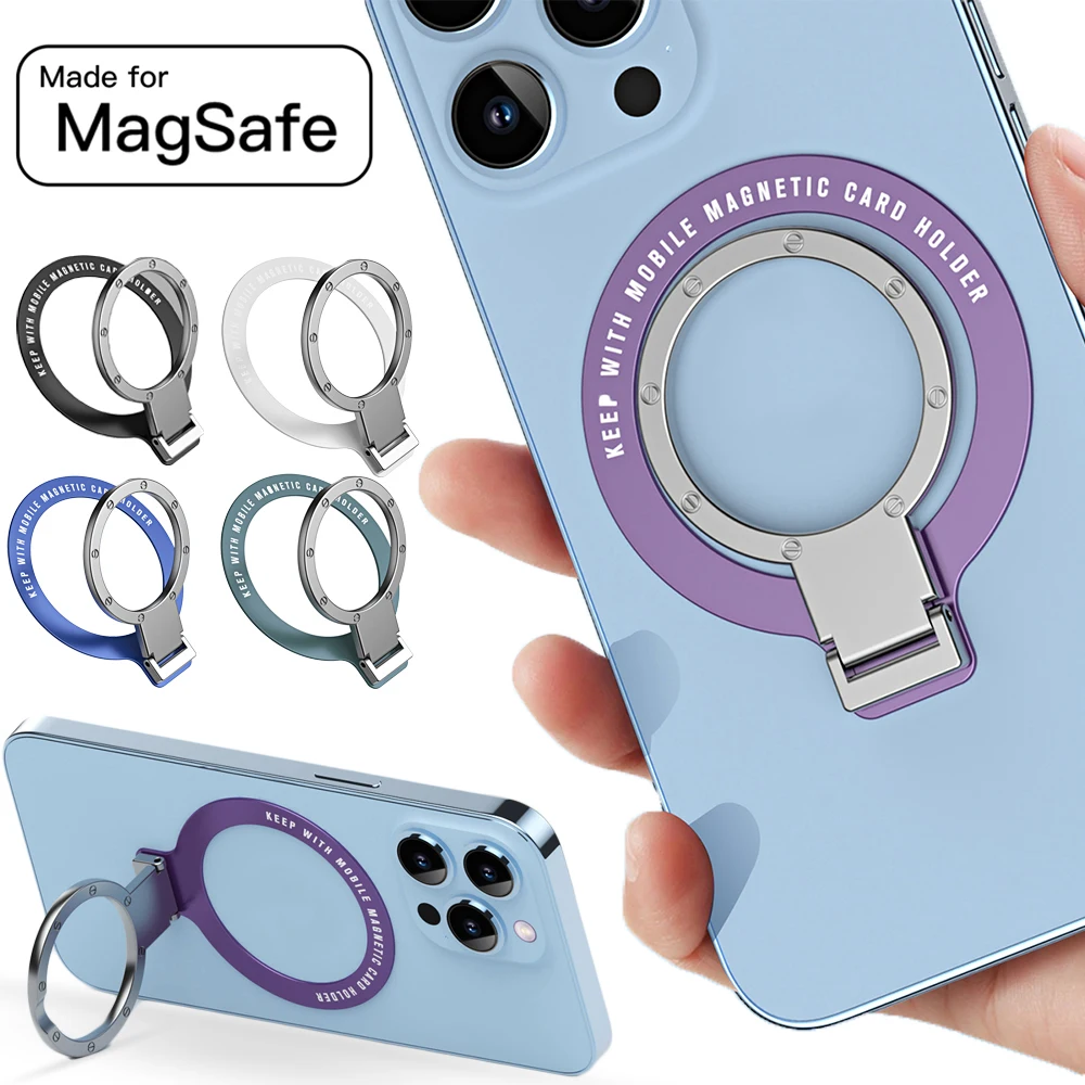 Luxo-Celular-Titular-Anel-de-Dedo-Magsafe-360-Rotativo-Adesivo-Traseiro-Suporte-para-iPhone ...