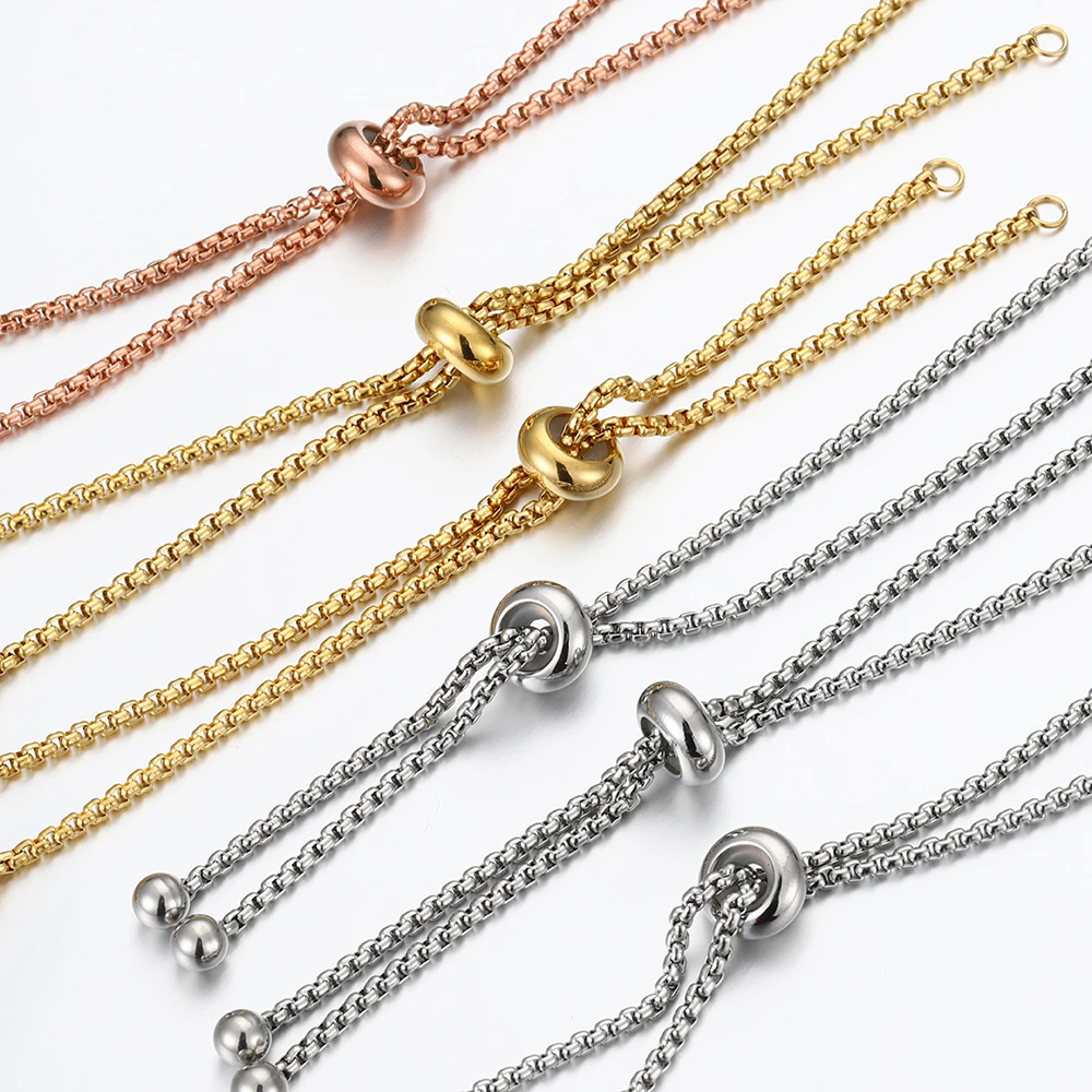 3pcs-Stainless-Steel-Adjustable-Slider-Chain-for-Jewelry-Making-DIY ...