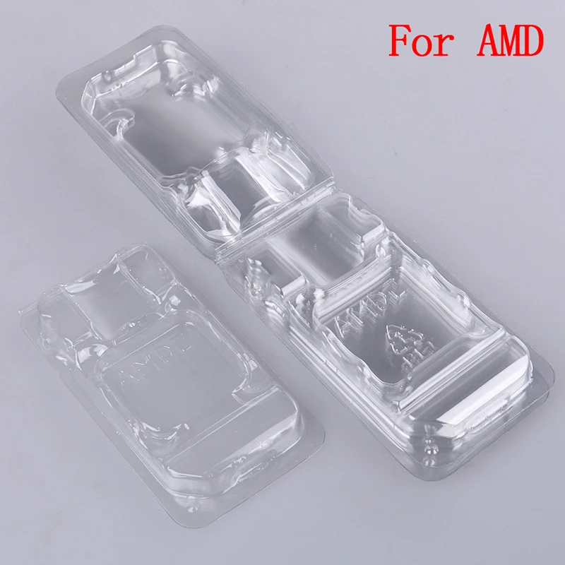 10-Pcs-CPU-Clear-Flip-Tray-Case-Cover-For-AMD-754-939-AM2-AM3-FM1 ...