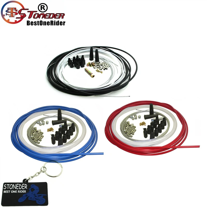 STONEDER-5m-DIY-Throttle-Cable-Kit-Nipples-Ferrules-For-Motorcycle-Dirt ...