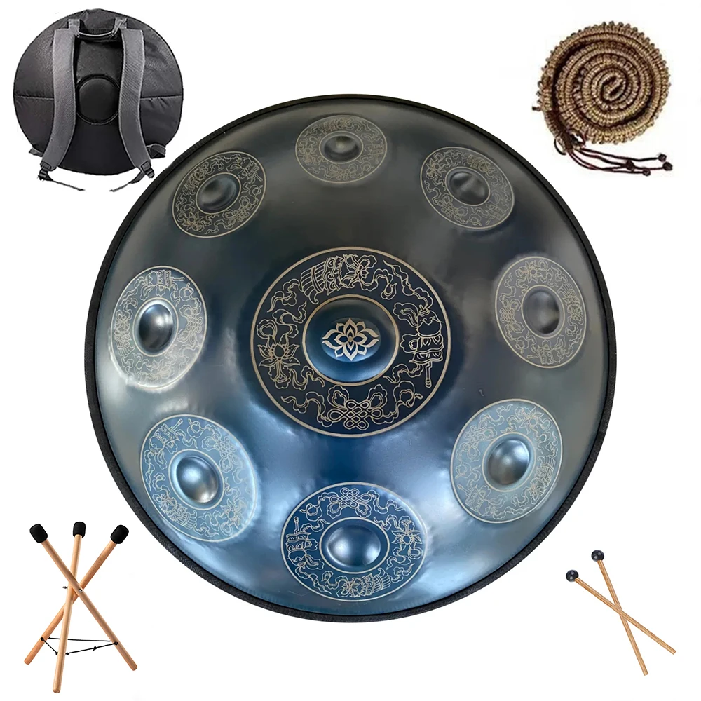 D-Minor-Handpan-Tambor-para-Yoga-Medita-o-L-ngua-de-A-o-Bateria-Musical ...