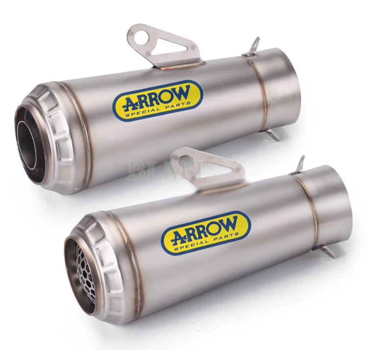 Universal-51mm-60mm-Motorcycle-GP-Exhaust-Escape-ARROW-Muffler-For ...