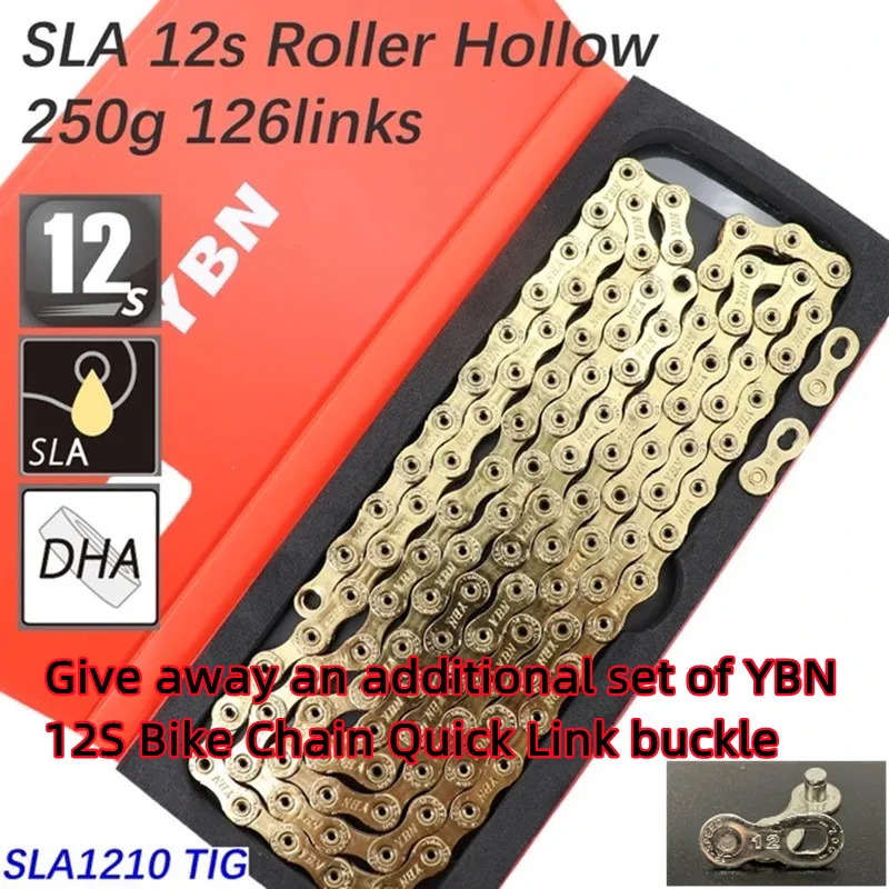 YBN-12speed-SLA1210-bicycle-chain-for-road-mountain-biking-compatible ...