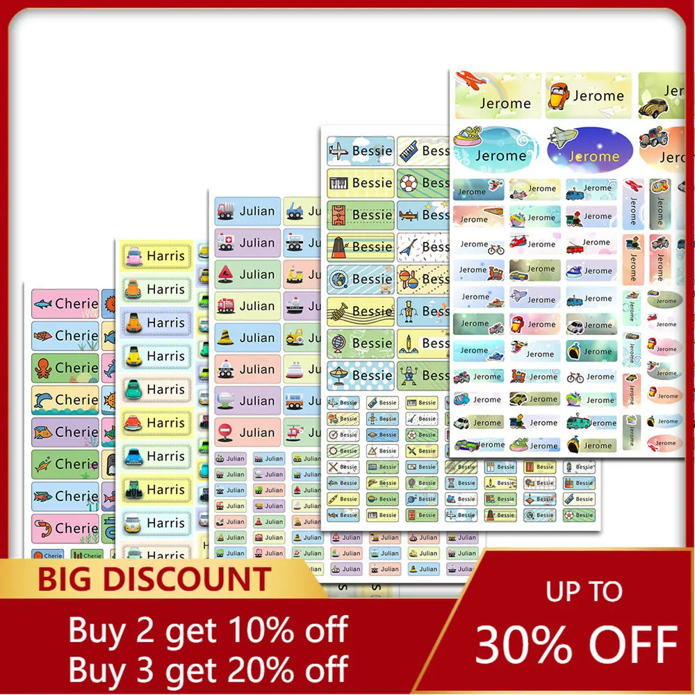 Customize-Sticker-Personalized-Boy-Name-Stickers-Waterproof-Tags-Labels ...