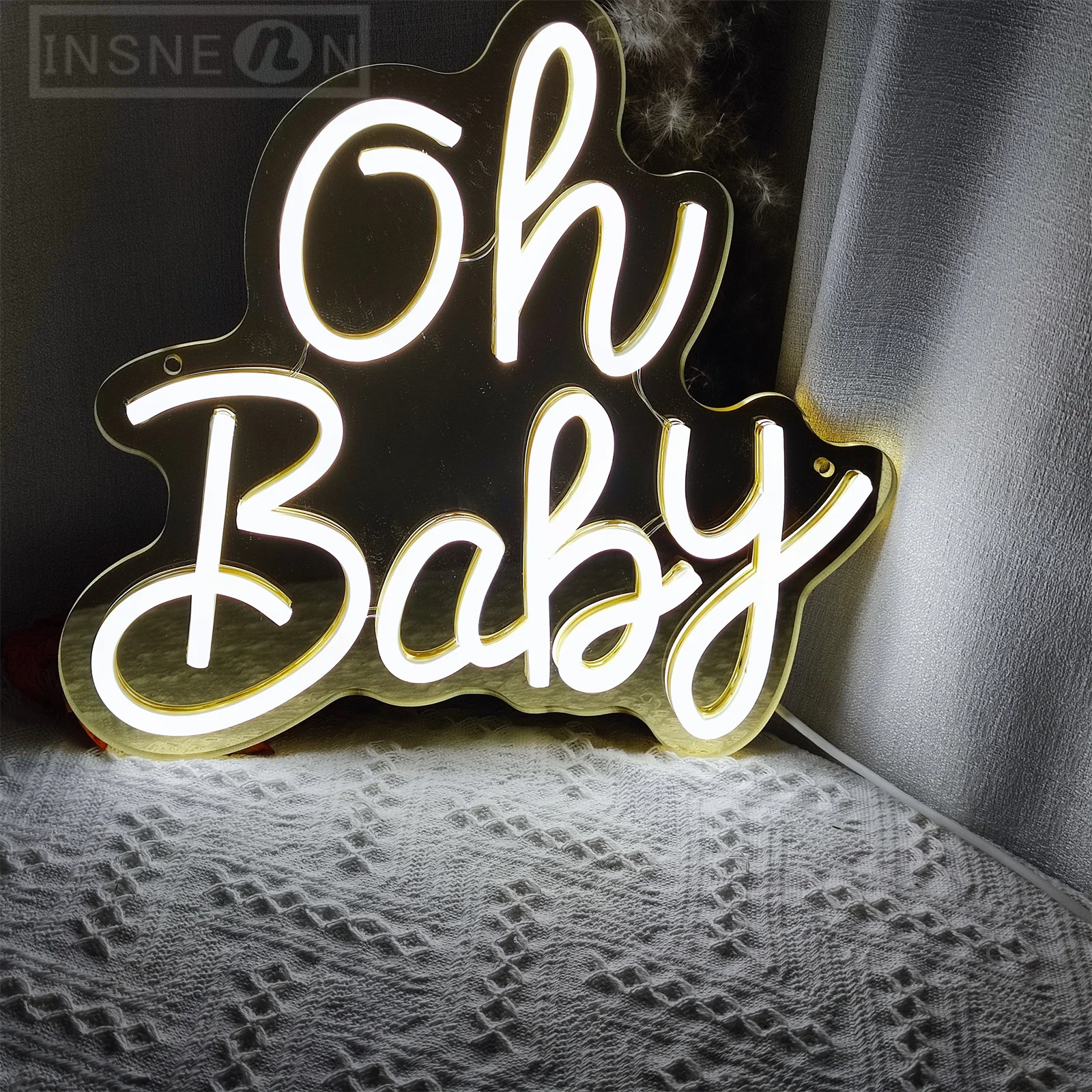 Ó, Baba Led Neon Jelek Esküvői Esztétikai Dekoráció Környezeti Lámpák ...