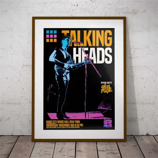 Talking Heads Concert Poster